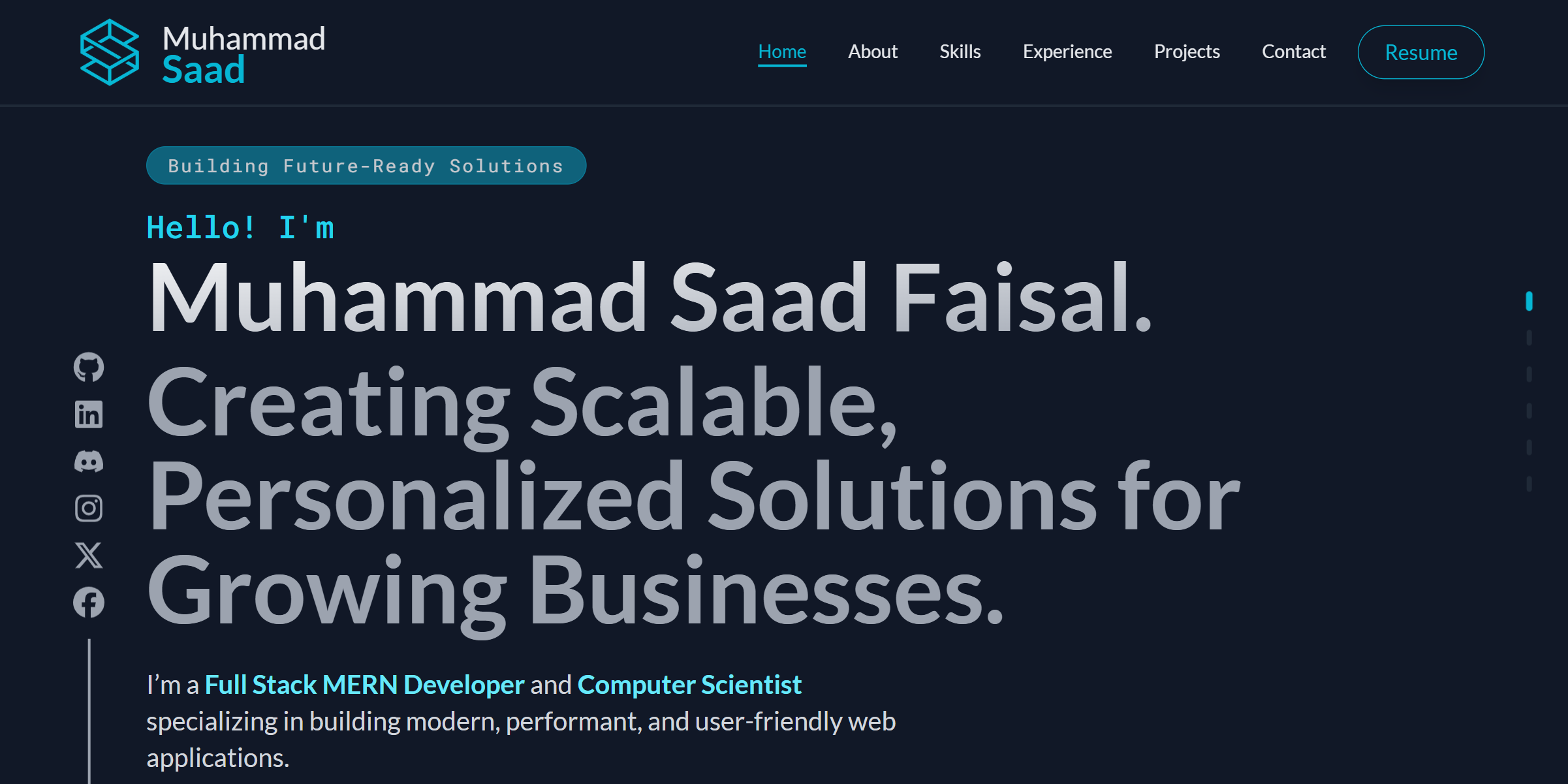 Muhammad Saad Faisal | Full Stack Developer